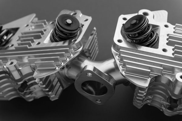 Shovelhead Heads OEM Bore, SUPER E Intake